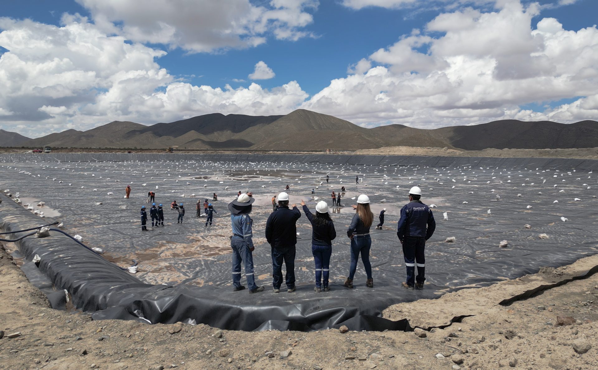 Plastiforte | Impermeabilización del Nuevo Dique de Colas de la Empresa ...
